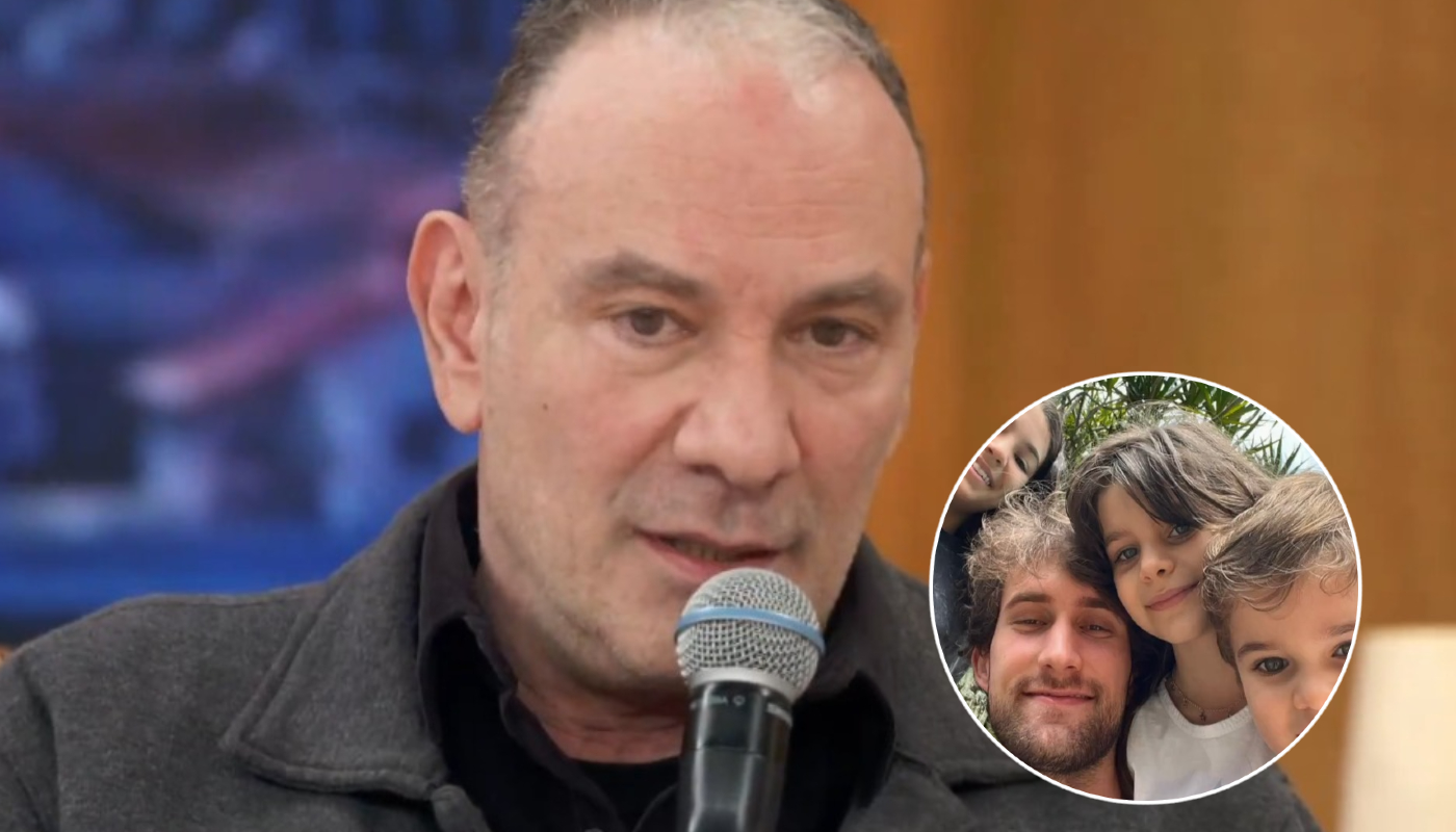 Marco Ricca revela fotos raras ao lado dos quatro filhos