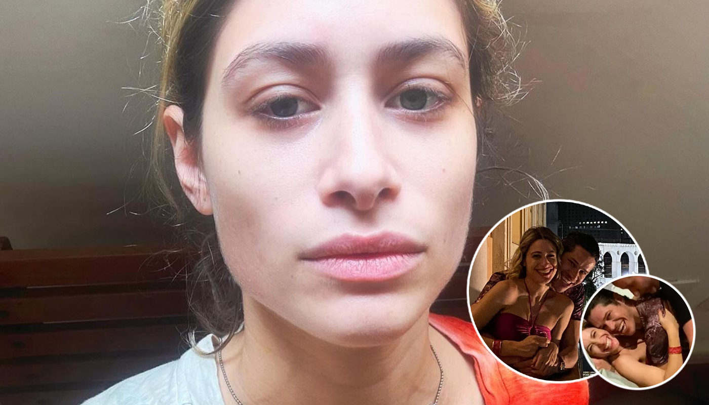 Luisa Arraes e José Loreto aparecem agarradinhos