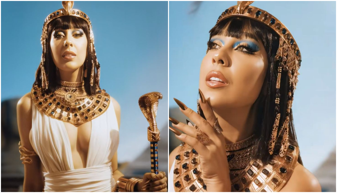 Influenciadora se transforma em Cleópatra em trend do TikTok